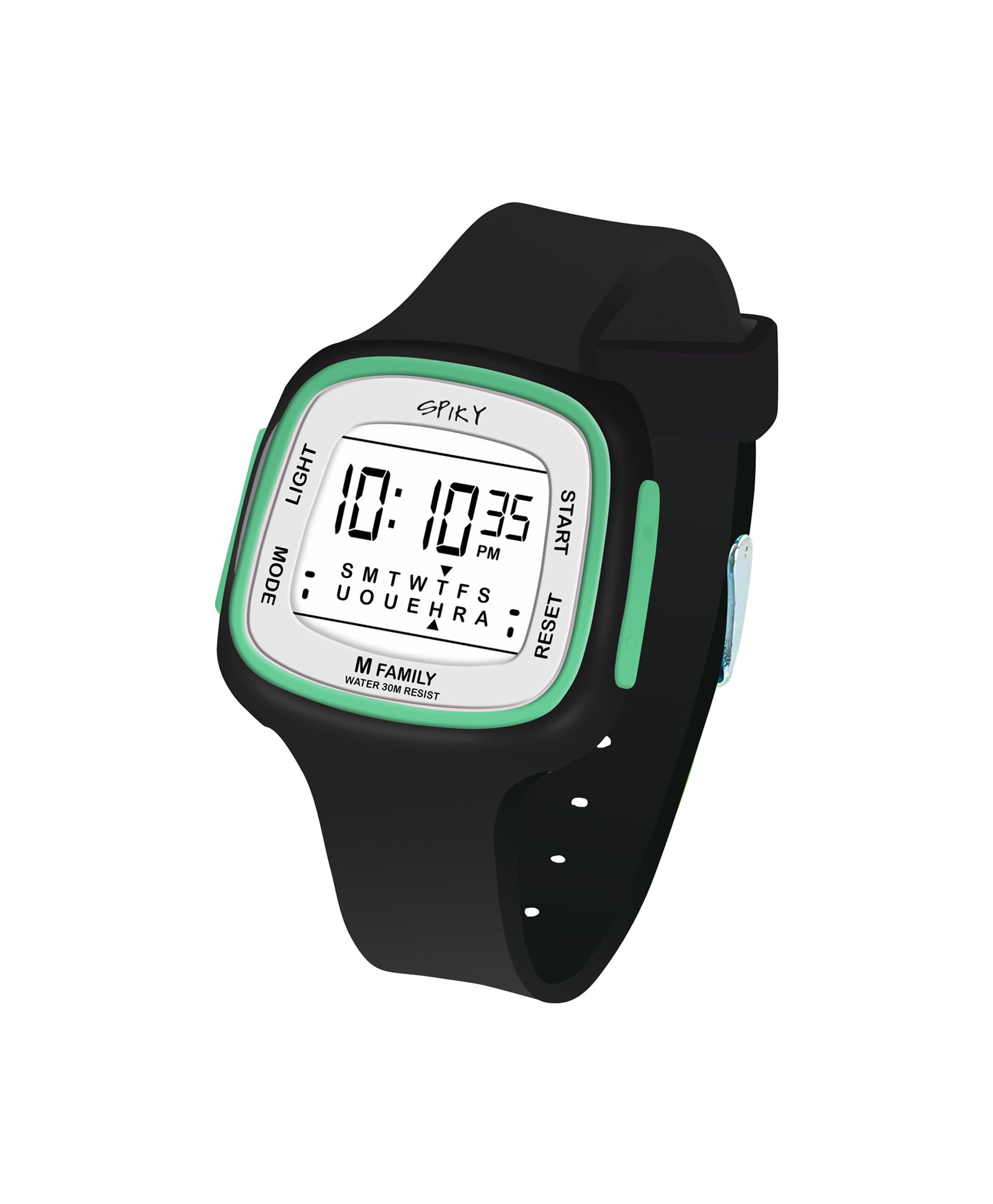 Spiky Unique Square Digital Watch for Kids - Green – Spikyonline