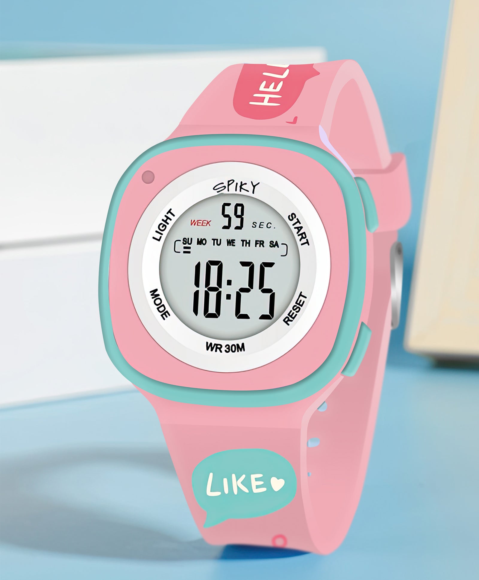 Spiky Square Digital Watch for Kids – Spikyonline