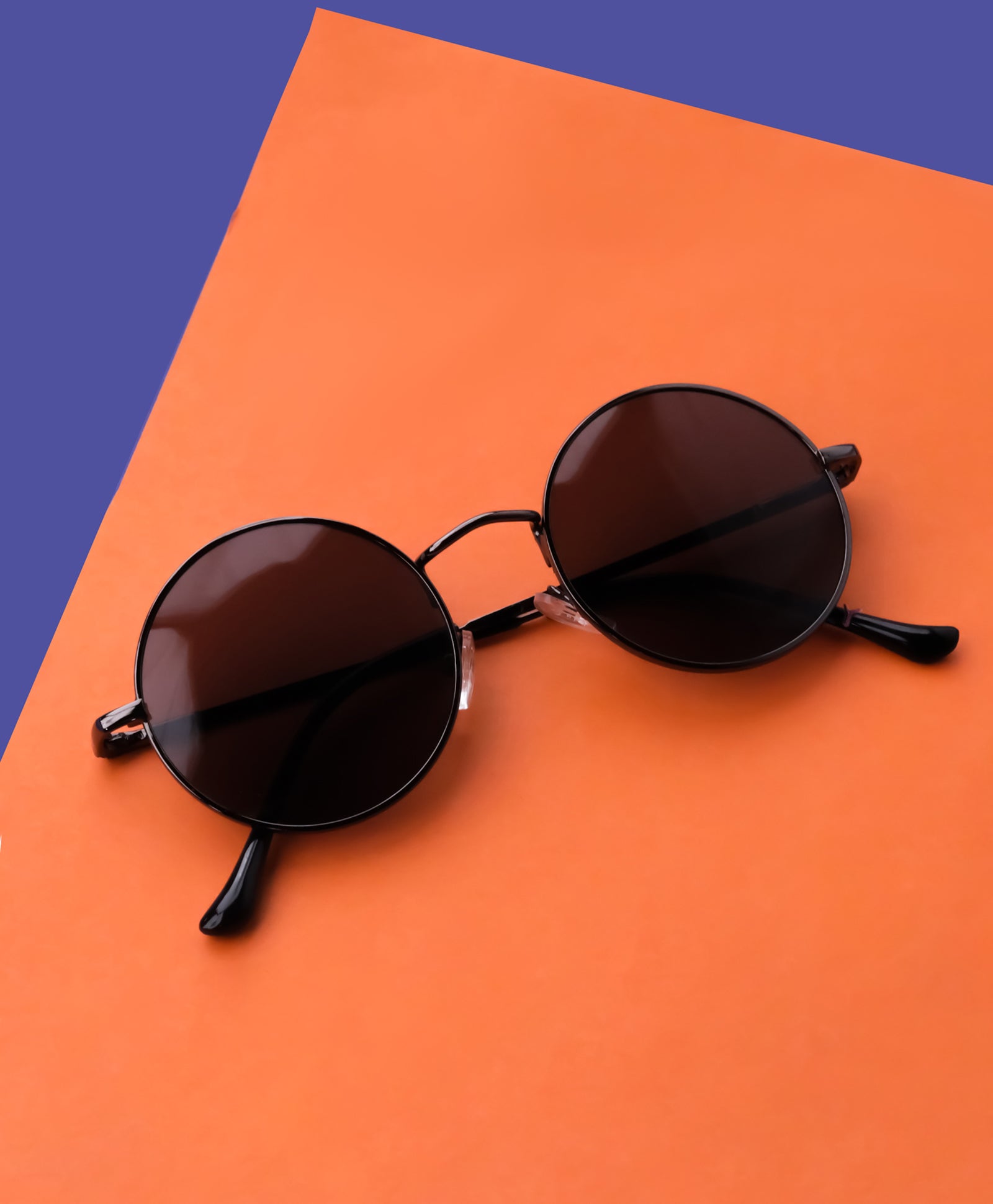 Spiky Round UV Protected Sunglass - Black – Spikyonline