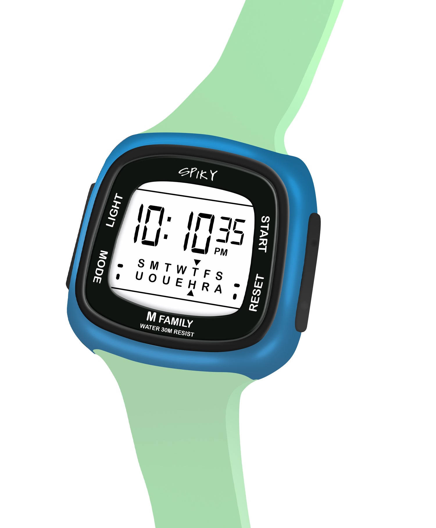 Spiky Unique Square Digital Watch for Kids - Green – Spikyonline