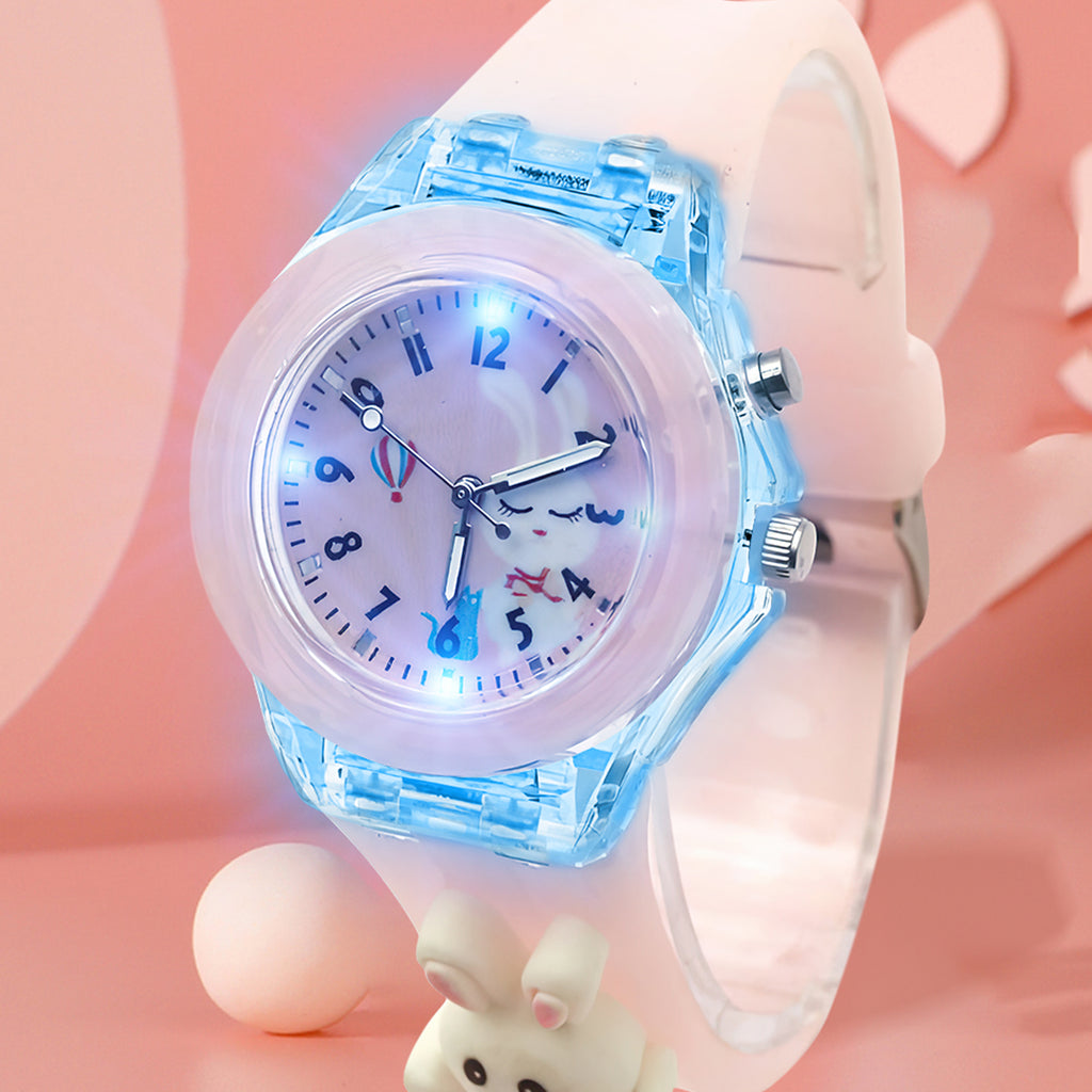 Spiky 3D Cartoon Rabbit Analog Light Watch for Kids Boys & Girls - Pin ...