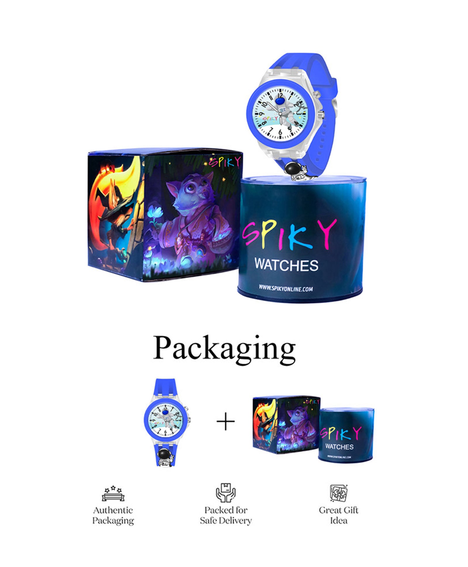 Spiky 3D Cartoon Analog Light Watch for Kids Boys & Girls – Spikyonline
