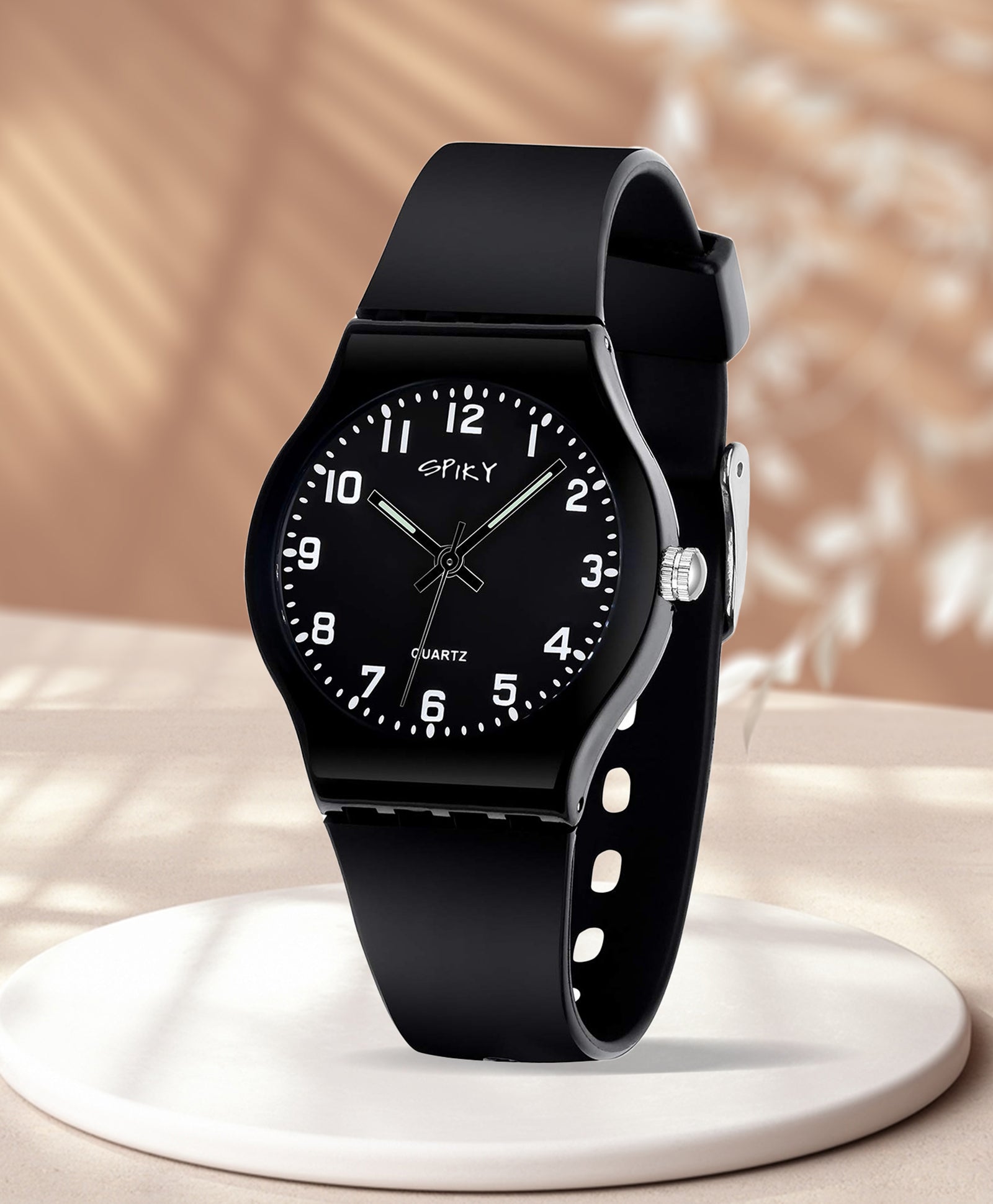 Spiky Eva4 Round Analogue Kids Watch - Black – Spikyonline